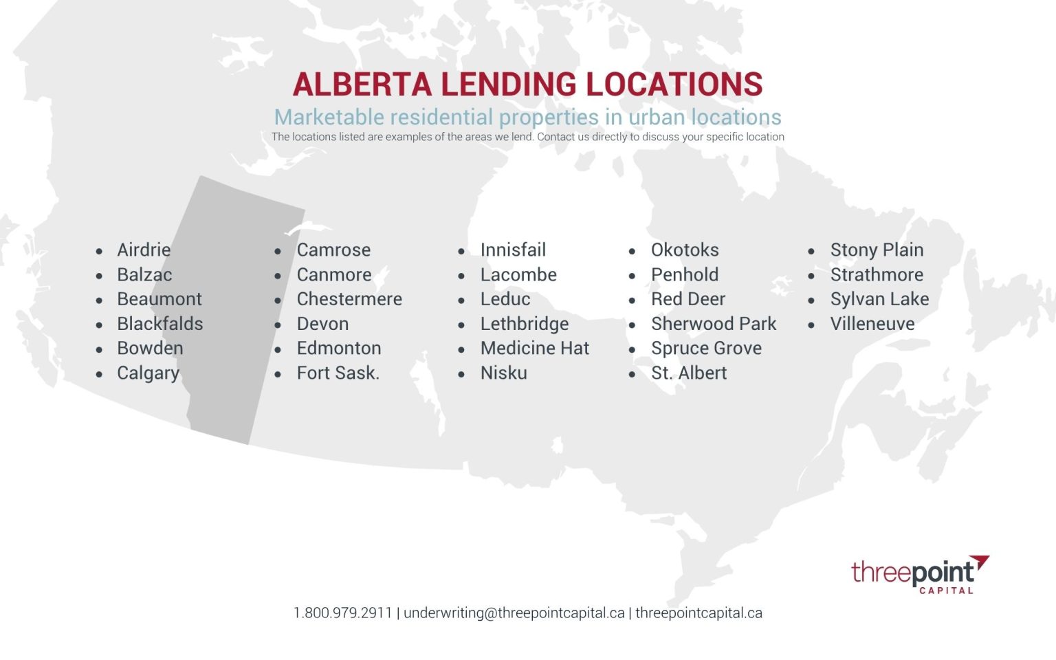Lending Guidelines, Rates & Locations | Three Point Capital
